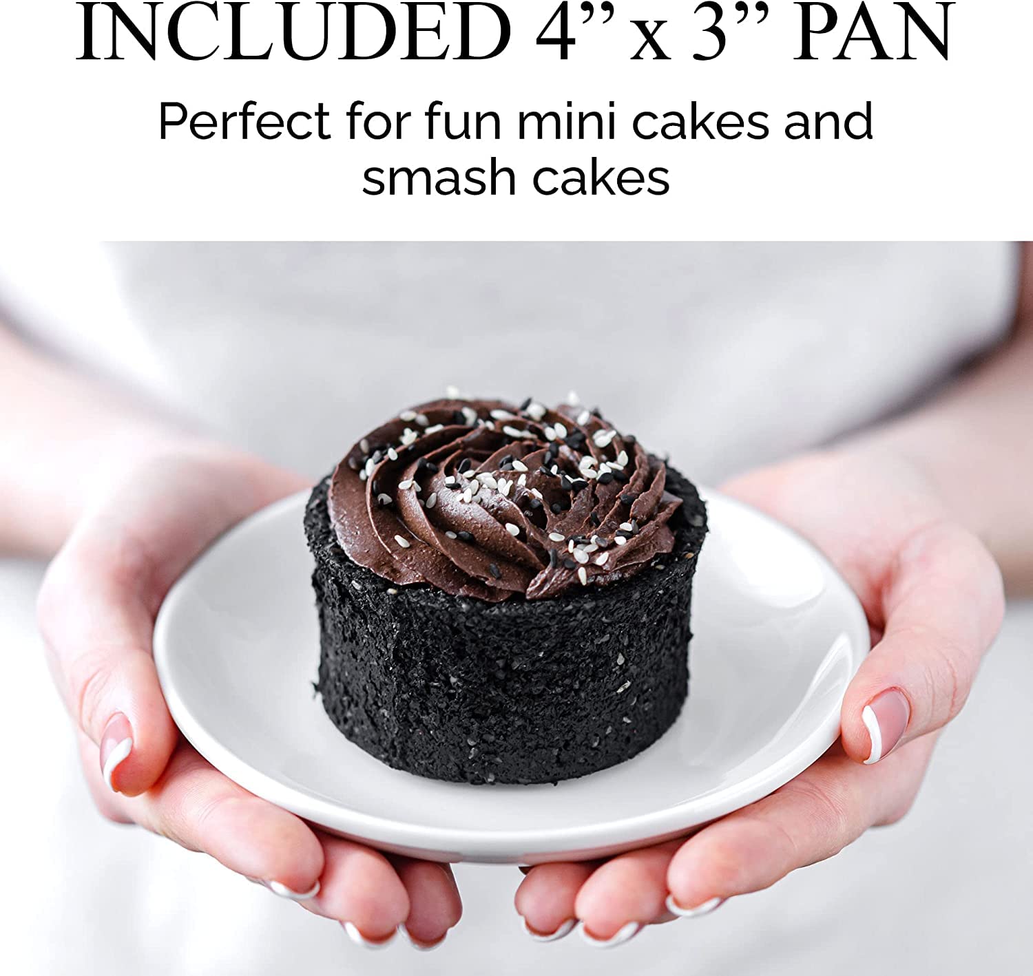 Aunt Shannon's Kitchen Tall Round Cake Pans - 4-inch, 6-inch, 8-inch Cake Pan Set for 3-Tiered Cake - Aluminum Cake Pans Sets for Baking Wedding or Birthday Cakes and More