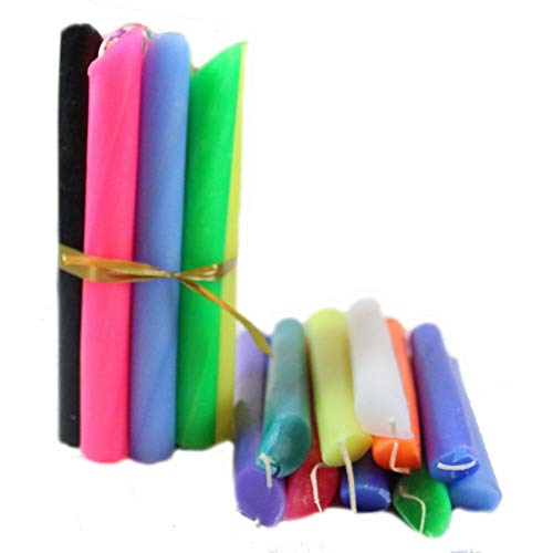 Candlestock Wine Bottle Drip Candles - 10 Pack of Assorted Dripping Candles