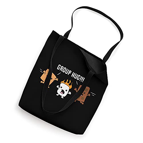 Group Hug Camping Campfire Chocolate Marshmallow S'Mores Tote Bag