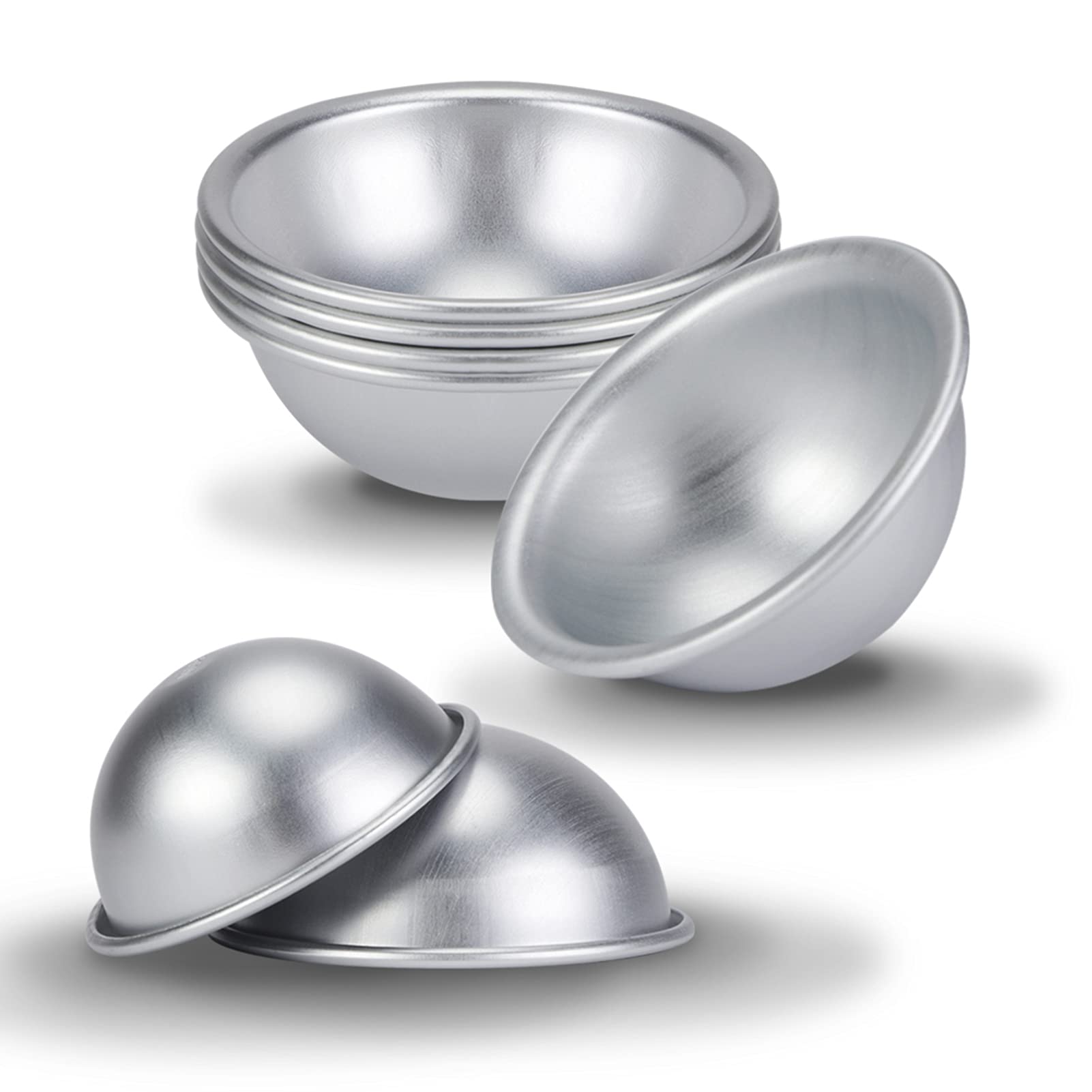 Zerodis 4Inch Semicircle Aluminum Cake Pan Hemisphere Cake Pan Sphere Cake Pan Baseball Cake Pan Sport Ball DIY Birthday Cake Pan