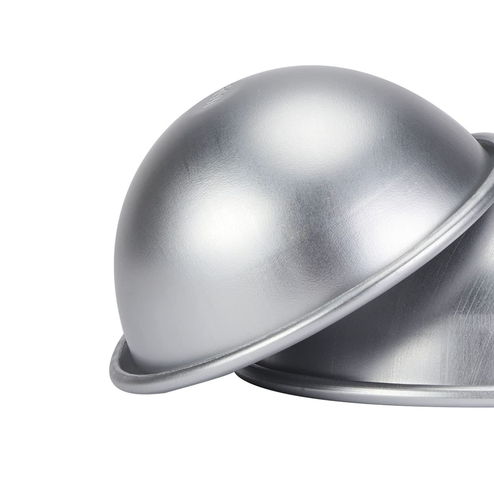 Zerodis 4Inch Semicircle Aluminum Cake Pan Hemisphere Cake Pan Sphere Cake Pan Baseball Cake Pan Sport Ball DIY Birthday Cake Pan