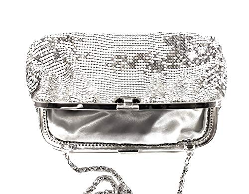 Frewahmesh Evening Clutch Small Brass Metal Mesh Purse Party Bridal Prom