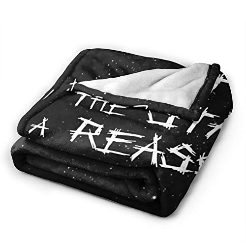 Eppedtul Lil Peep Star Shopping Lyrics Starry Background Ultra-Soft Micro Fleece Blanket Couch 50" X40