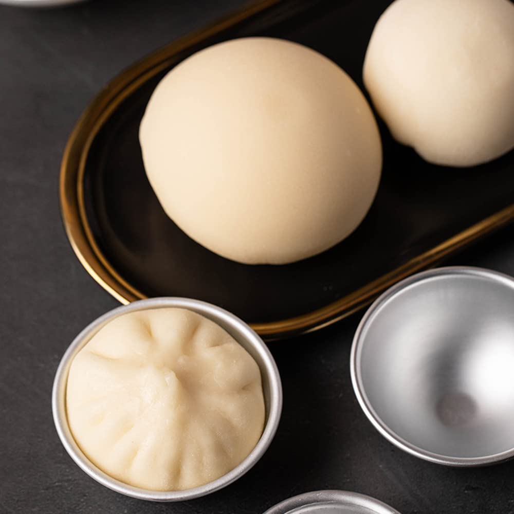 XIYUAN 6 Pack of 4 inch Cake Pans, Mini Cake Pans, Round Cake Pans Aluminium Cake Pans - Suitable For Chocolate, Cake, Jelly, Pudding, Hand Soap, Candy, Etc Cake Baking Moulds