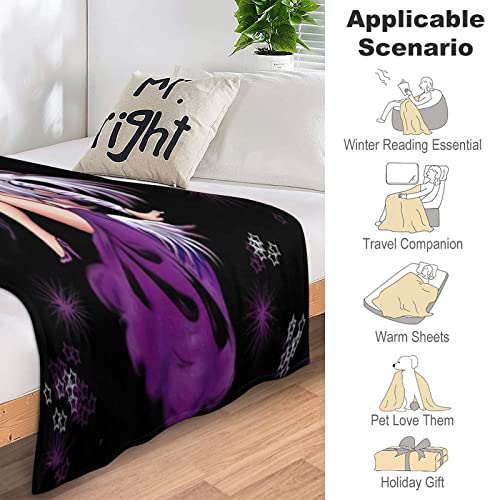 Cute Super-Soft Blanket Flannel Throw Blankets Home Sofa Bed Couch Living Room Blanket for All Season 50"X40"