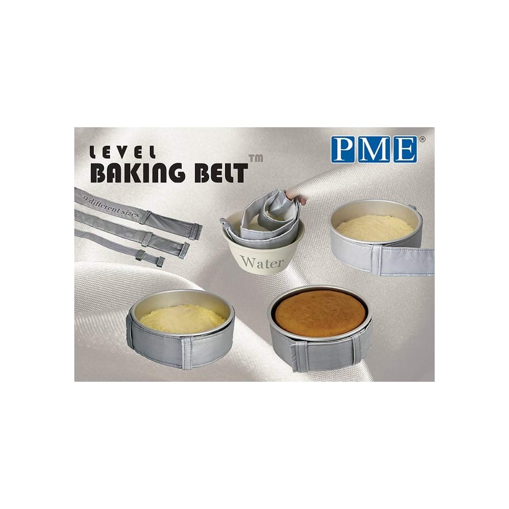 PME Level Baking Belt for Round and Square Pans, 42 x 4-inch, Gray
