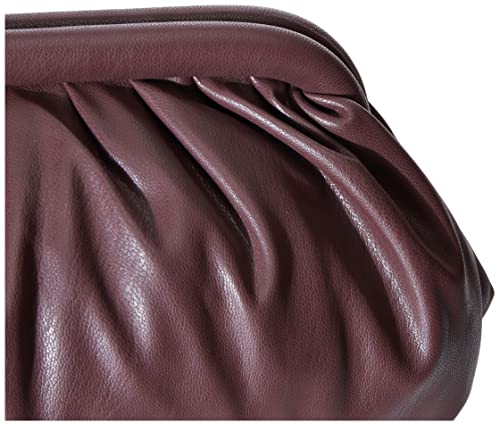 Steve Madden womens Steve Madden Nikki Clutch Crossbody, Burgundy, One Size US