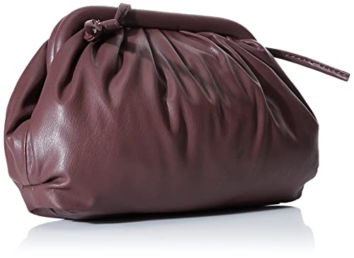 Steve Madden womens Steve Madden Nikki Clutch Crossbody, Burgundy, One Size US