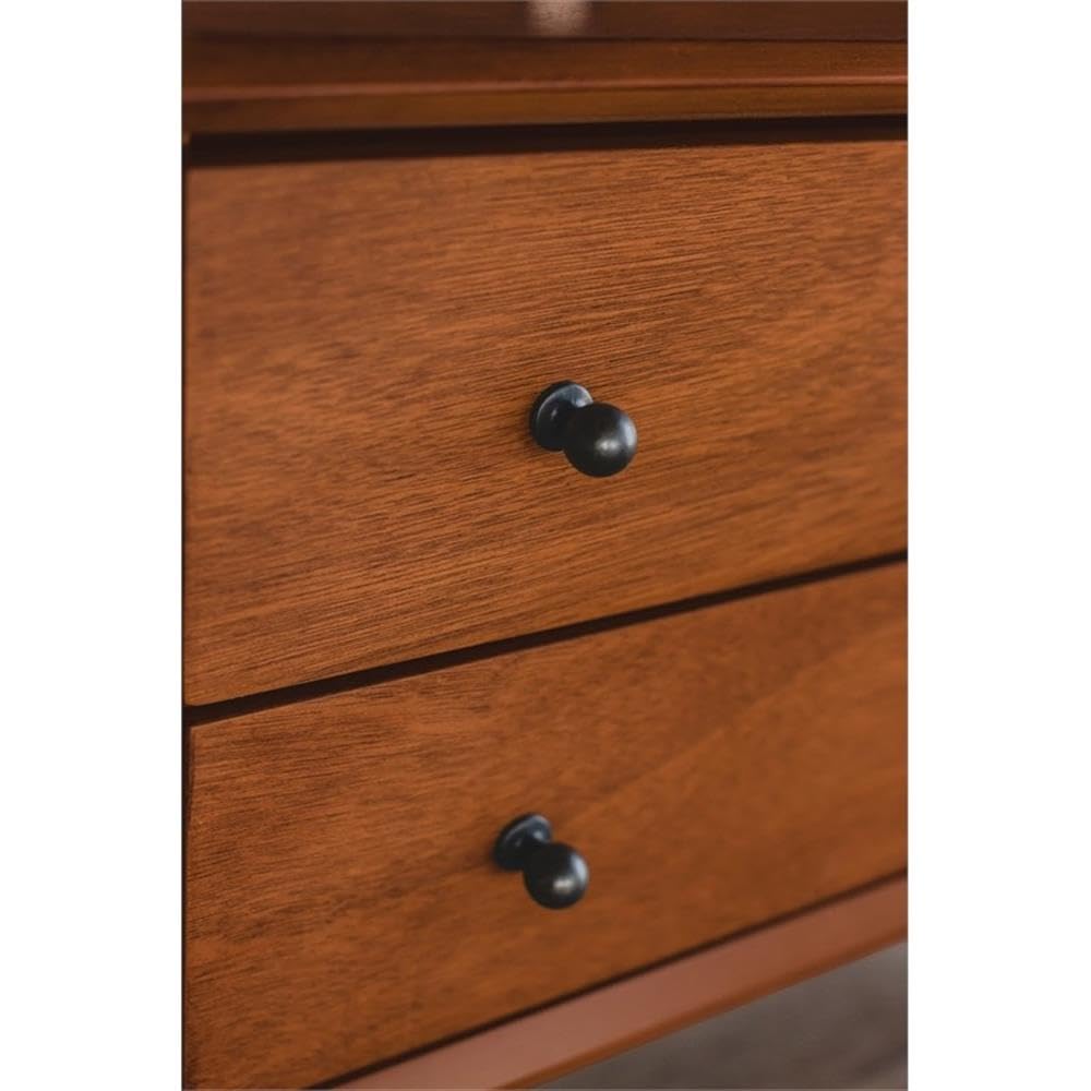 Alpine Furniture Flynn Nightstand, Acorn, 28 x 15 x 26