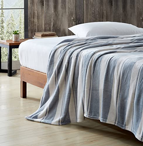 Eddie Bauer - King Blanket, Ultra Plush Bedding, Lightweight Home Decor for All Seasons (Stones Throw Stripe, King)