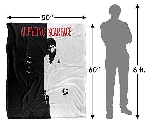 Scarface Poster Officially Licensed Silky Touch Super Soft Throw Blanket 50" x 60"