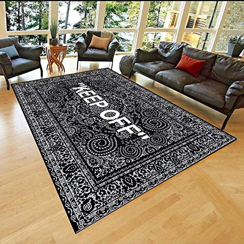 Keep Off Rug, Keep Off Carpet, for Living Room, Fan Carpet, Area Rug, Popular Rug, Home Decor, Modern Rug, Popular Rug,Themed Rug, Rug for Living Room, keep00.2(39”x63”)=100x160cm
