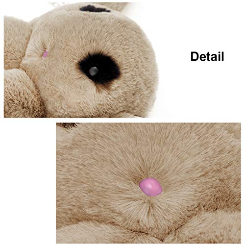 Plush Rabbit Shaped Crossbody Faux Fur Bunny Hare Shoulder Bag Knapsack Girls Travel Satchel