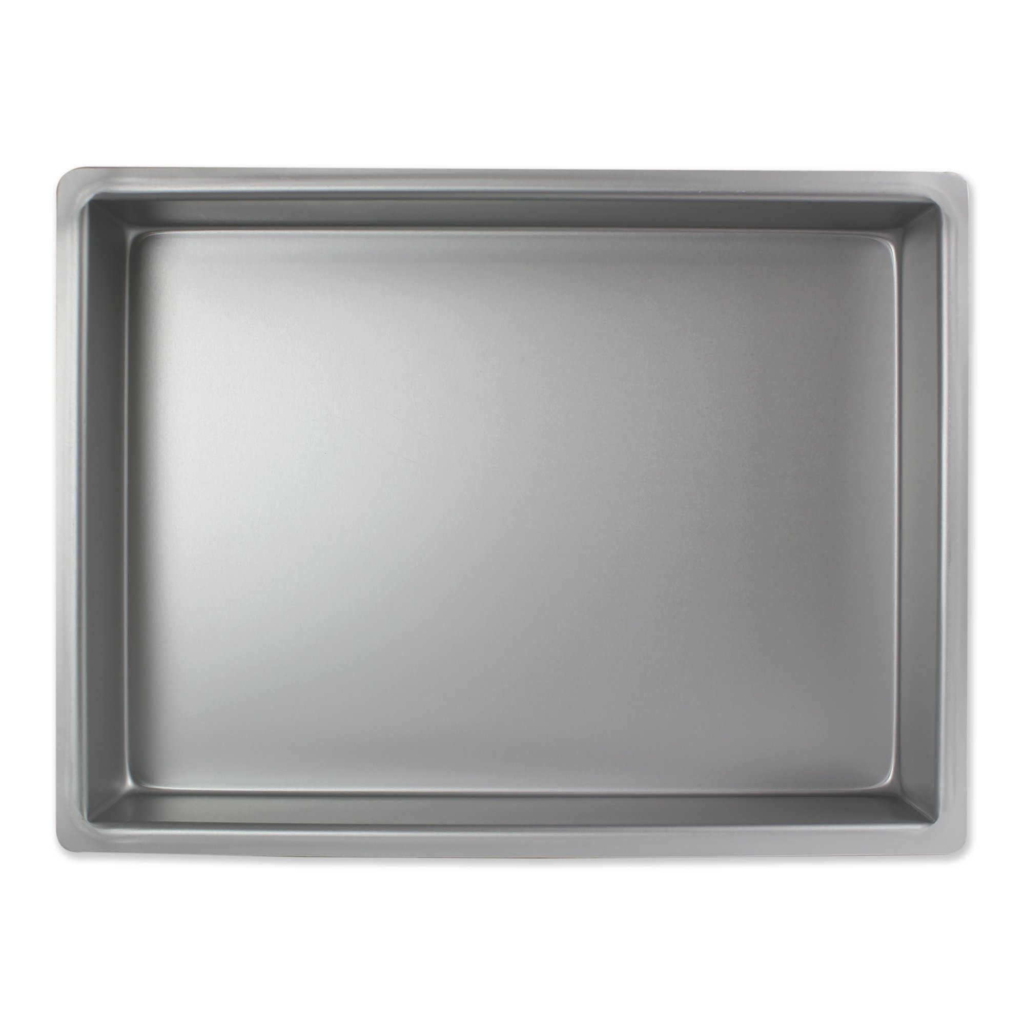 PME OBL09124 Aluminium Oblong Cake Pan 9 x 12 x 4-Inch Deep, Silver
