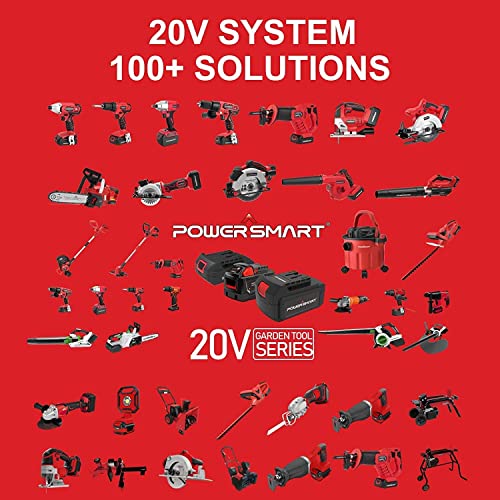PowerSmart Brushless Cordless Impact Wrench 1/2 In. with Friction Ring, 4.0Ah 20V Battery and Fast Charger, Power Bits/Nut Drivers/Sockets Set Included