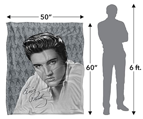 Elvis Presley Moves Officially Licensed Silky Touch Super Soft Throw Blanket 50" x 60"