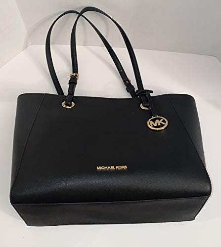Michael Kors Walsh Medium Multifunction (MF) Saffiano Leather Tote - Black