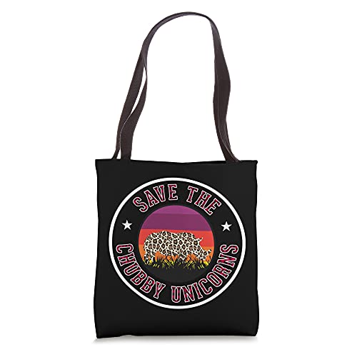 Save The Chubby Unicorns Rhino leopard print Buffalo Plaid Tote Bag