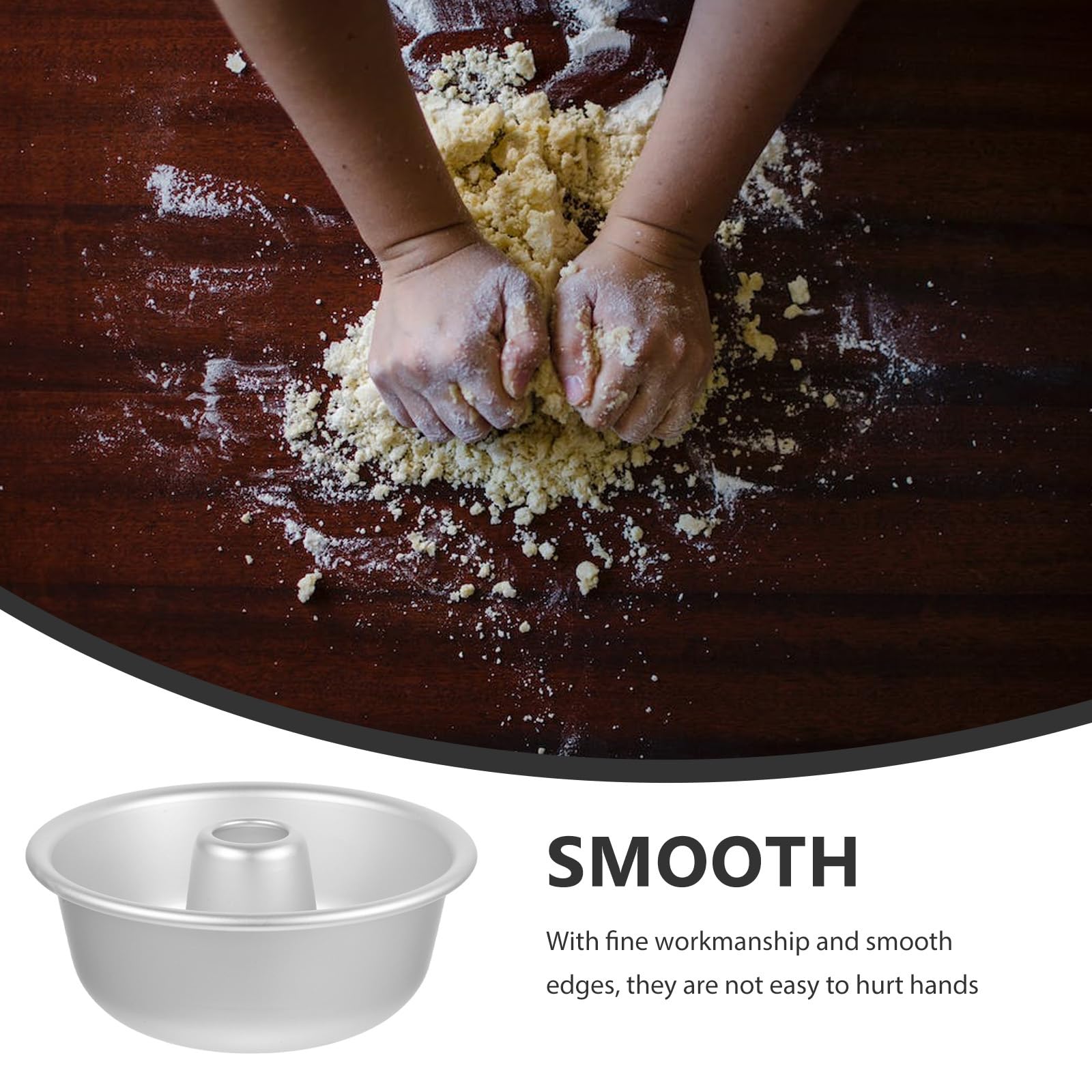 ifundom Cake Pan Nonstick Bakeware Food Cake Pan Home Baking Cake Pans Round Cake Pans Aluminum Alloy Cake Pan Set for Home Party
