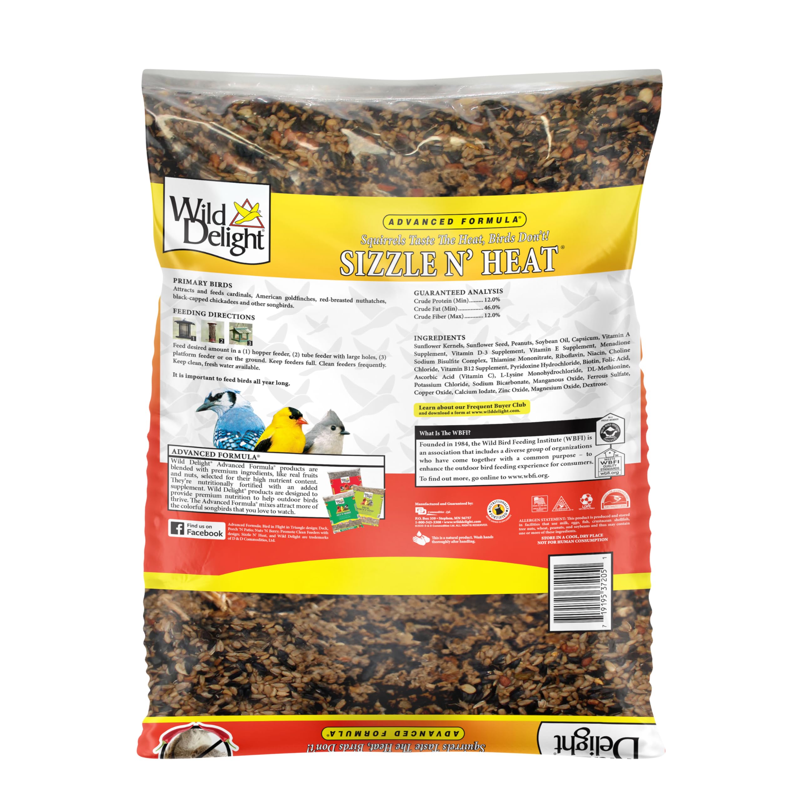 Wild Delight Sizzle N' Heat Bird Food, 5 lb
