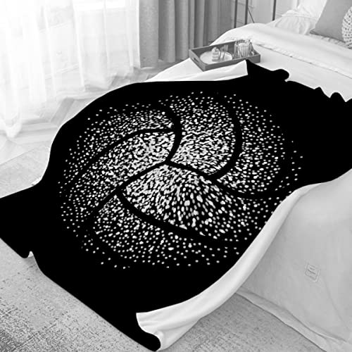 Volleyball Throw Blanket - Super Soft Flannel Fleece Blanket for Gifts,Bedding Quilt Home Decor for Couch Sofa Bed All Season 80x60 Inches for Adults