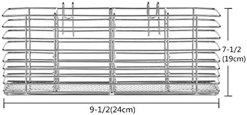 blitzlabs Expandable Dish Rack, Deep Large Dish Drying Rack with 4 Division Utensil Silverware Cutlery Holder, Dish Drainer Shelf Dish Rack in Sink On Counter, Rustproof Stainless Steel