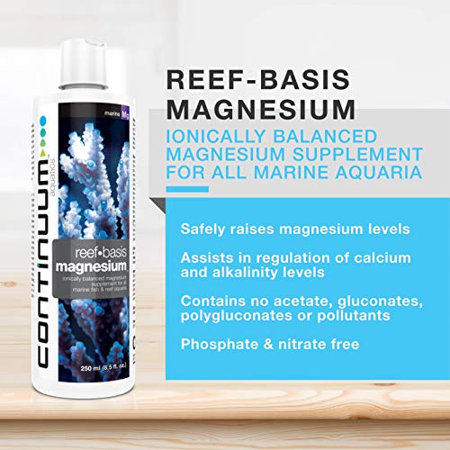 Continuum Aquatics Reef Basis Magnesium - Magnesium Supplement for All Marine & Reef Aquariums, 2 Liter