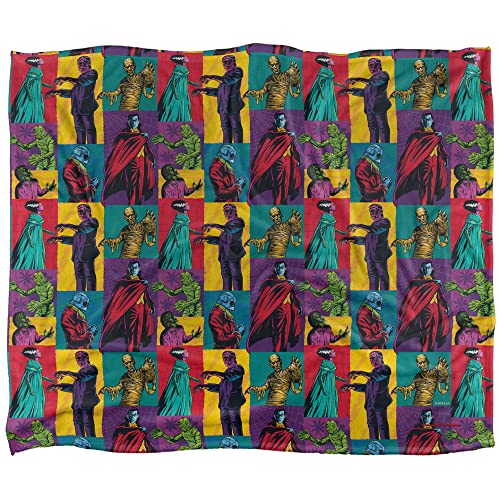 Universal Monsters Collage Officially Licensed Silky Touch Super Soft Throw Blanket 50" x 60"