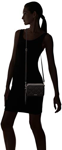 Vera Bradley Women's Performance Twill All in One Crossbody Purse With RFID Protection, Black, One Size