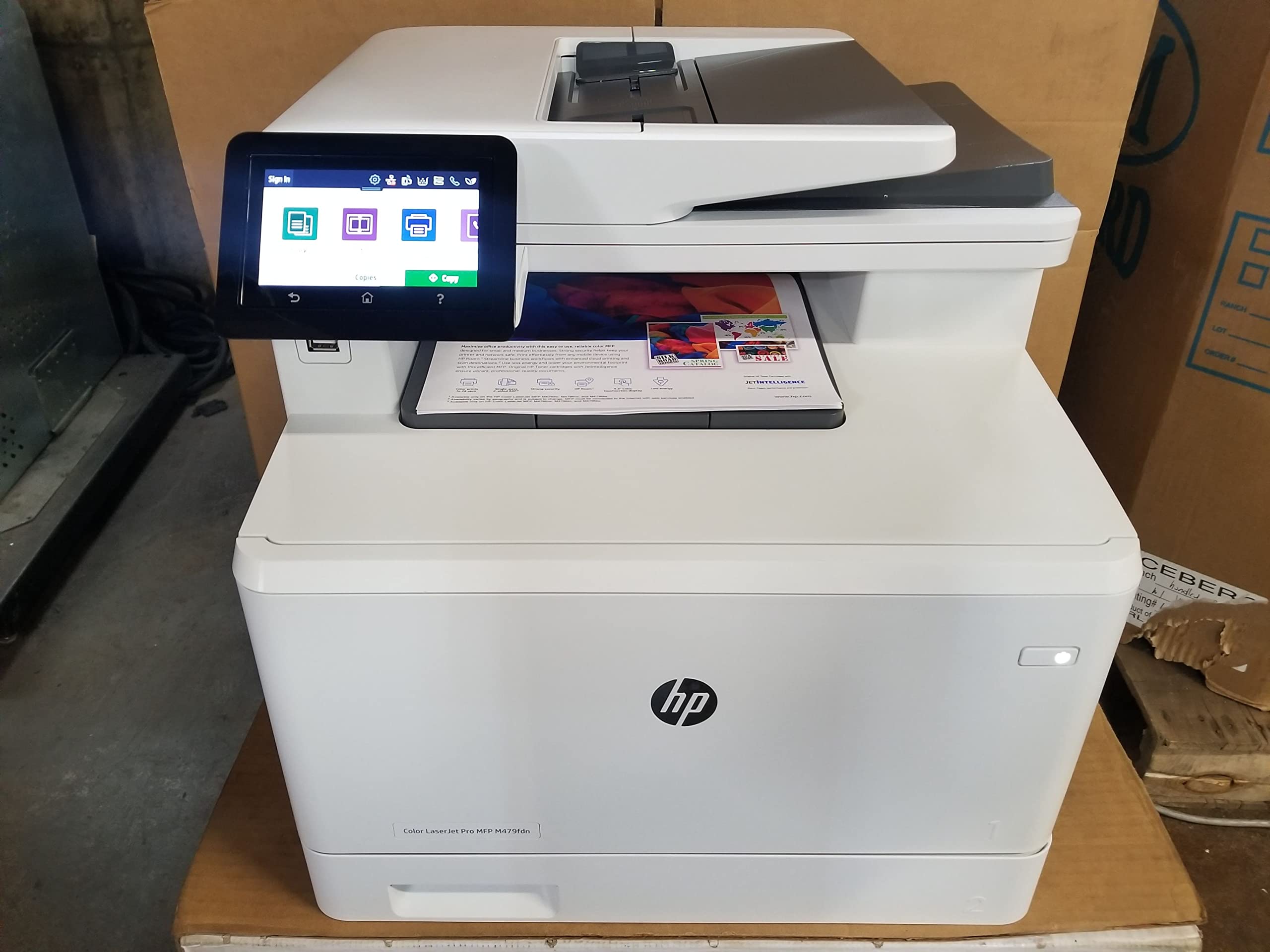 HP Color Laserjet Pro MFP M479fdn Printer, White (Renewed)
