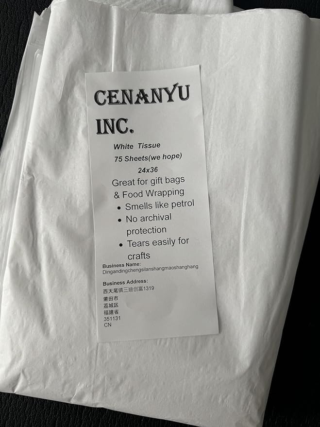 TheLinenLady 75 Sheets 20"x30" Acid Free Archival Tissue Paper Lignin Free~ Protect Your HEIRLOOMS!