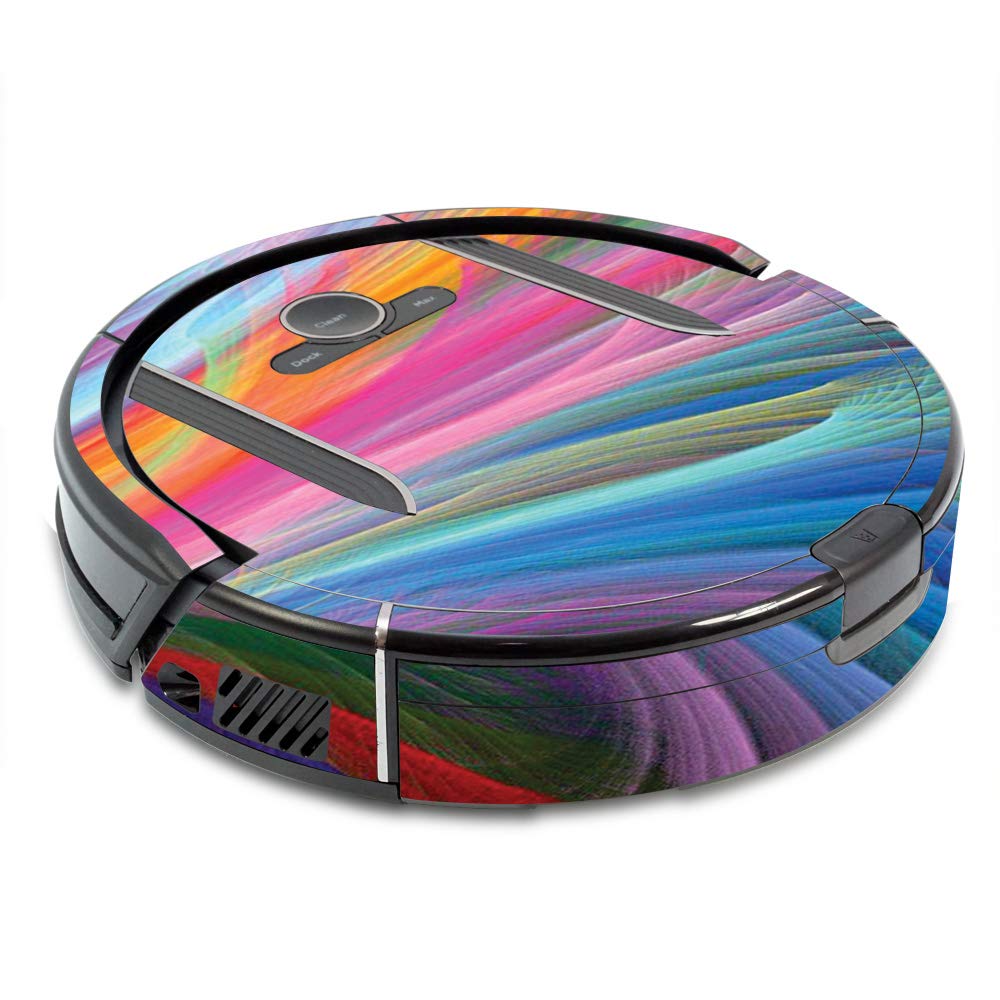 MightySkins Skin Compatible with Shark Ion Robot R85 Vacuum - Rainbow Waves | Protective, Durable, and Unique Vinyl Decal wrap Cover | Easy to Apply, Remove, and Change Styles | Made in The USA
