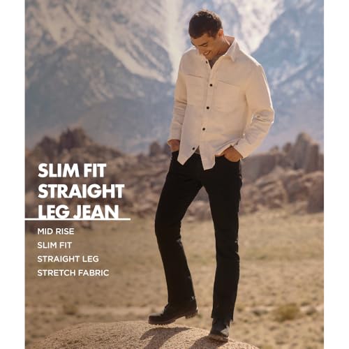 Wrangler Authentics Men's Slim Fit Straight Leg Jean, Acorn, 36W x 30W