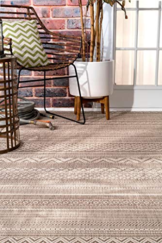 nuLOOM Erlinda Tribal Indoor/Outdoor Area Rug, 3' x 5', Beige