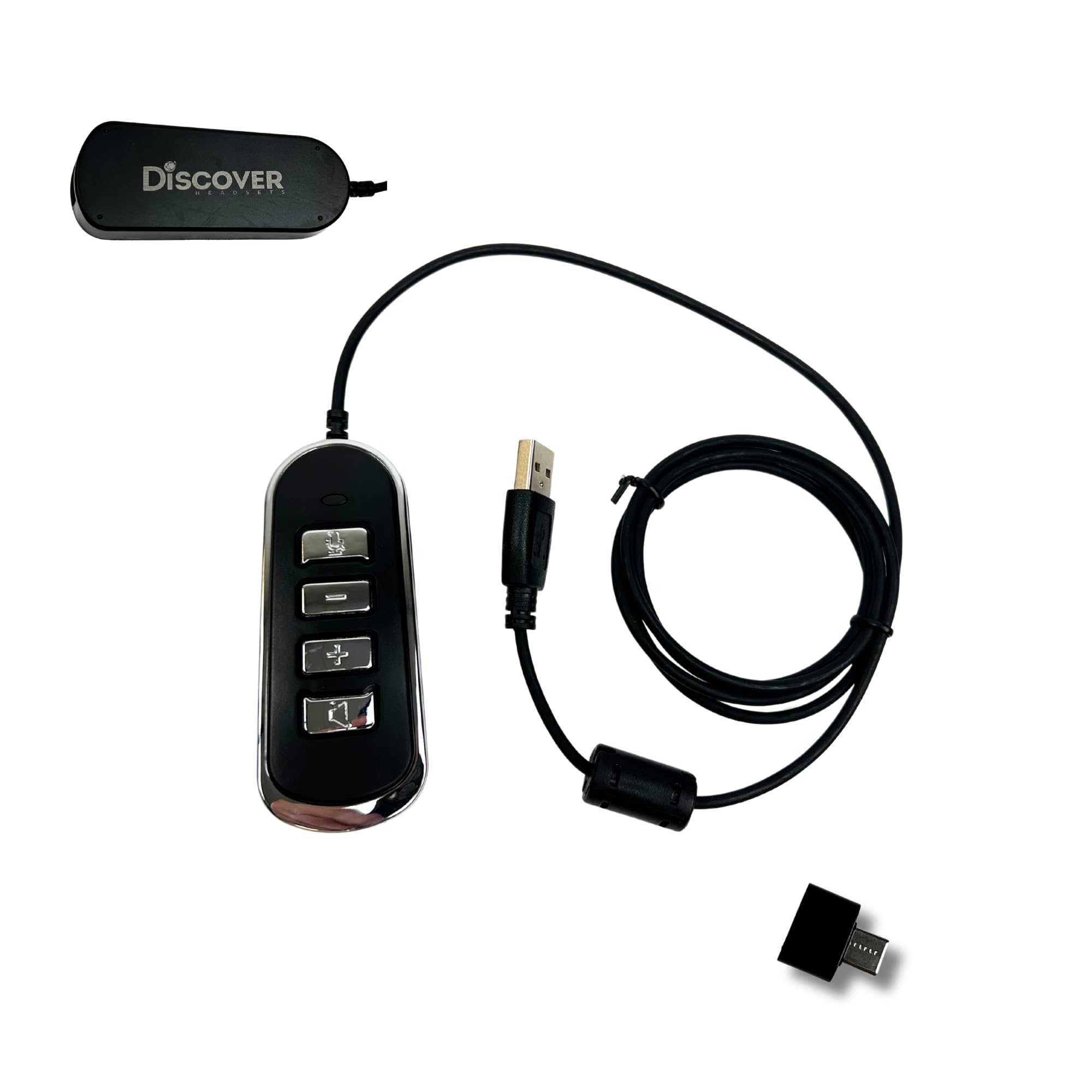 Discover D315 Universal USB Adapter Compatible with Plantronics, Jabra and Sennheiser Wireless DECT Headsets | Allows Your Desk Phone Wireless Headset to Connect to A Computer