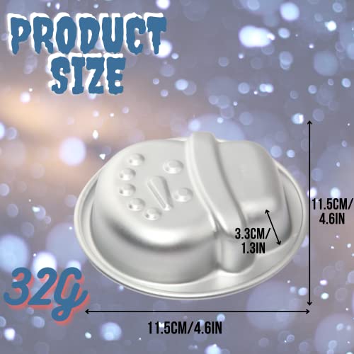 Crethinkaty Mini Christmas Snowman Shape Cake Pan Pie Molds, 4IN Cake Tin Non Stick Bakeware For Christmas Cake Chocolate Fondant Sweets Baking Molds