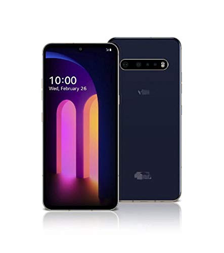V60 ThinQ Back Glass Replacement with Pre Installed Tape Housing Door Parts for LG V60 ThinQ All Models +Tools (Blue)