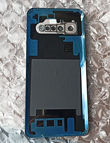 V60 ThinQ Back Glass Replacement with Pre Installed Tape Housing Door Parts for LG V60 ThinQ All Models +Tools (Blue)