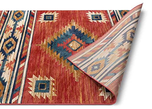 Well Woven Tulsa Lea Crimson Traditional Southwestern Tribal 2x4 (2'3" x 3'11") Area Rug