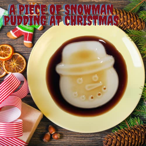 Crethinkaty Mini Christmas Snowman Shape Cake Pan Pie Molds, 4IN Cake Tin Non Stick Bakeware For Christmas Cake Chocolate Fondant Sweets Baking Molds