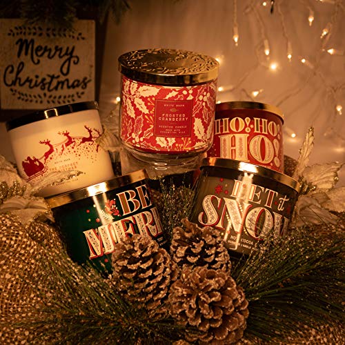 White Barn 3-Wick Candle w/Essential Oils - 14.5 oz - 2020 Holidays Scents! (Frosted Cranberry)