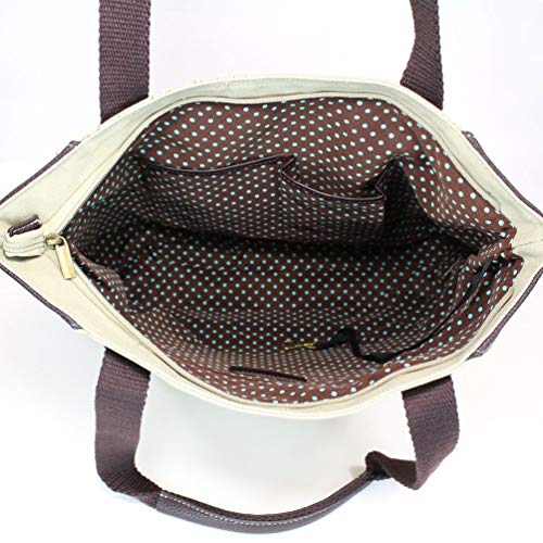 Chala Handbags Safari Giraffe Canvas Tote Purse