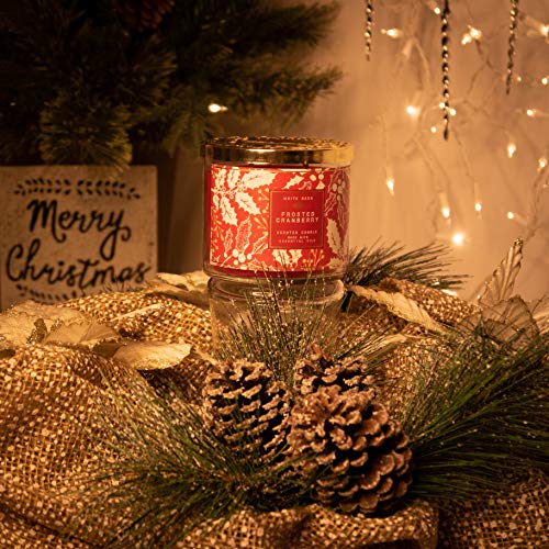 White Barn 3-Wick Candle w/Essential Oils - 14.5 oz - 2020 Holidays Scents! (Frosted Cranberry)