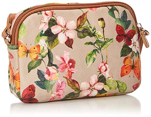 MultiSac womens Multisac Mini Dynamic Crossbody Bag Cross Body, Butterfly Floral, One Size US