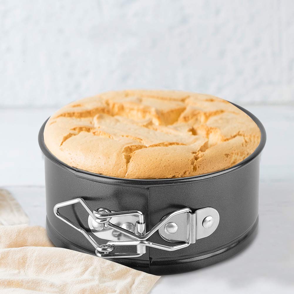 Alotpower Springform Pan Set of 4, 4 Inch Non-Stick Leakproof Round Cake Pans Small Cheesecake Pan with Removable Bottom Pan for Mini Cheesecakes, Pizzas and Quiches