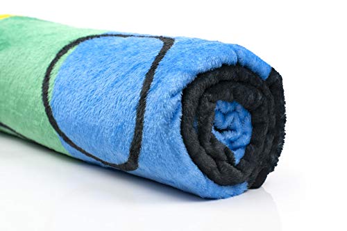 JUST FUNKY Playstation Soft Fleece Throw Blanket | 45 x 60 Inch Lightweight Cozy Blanket