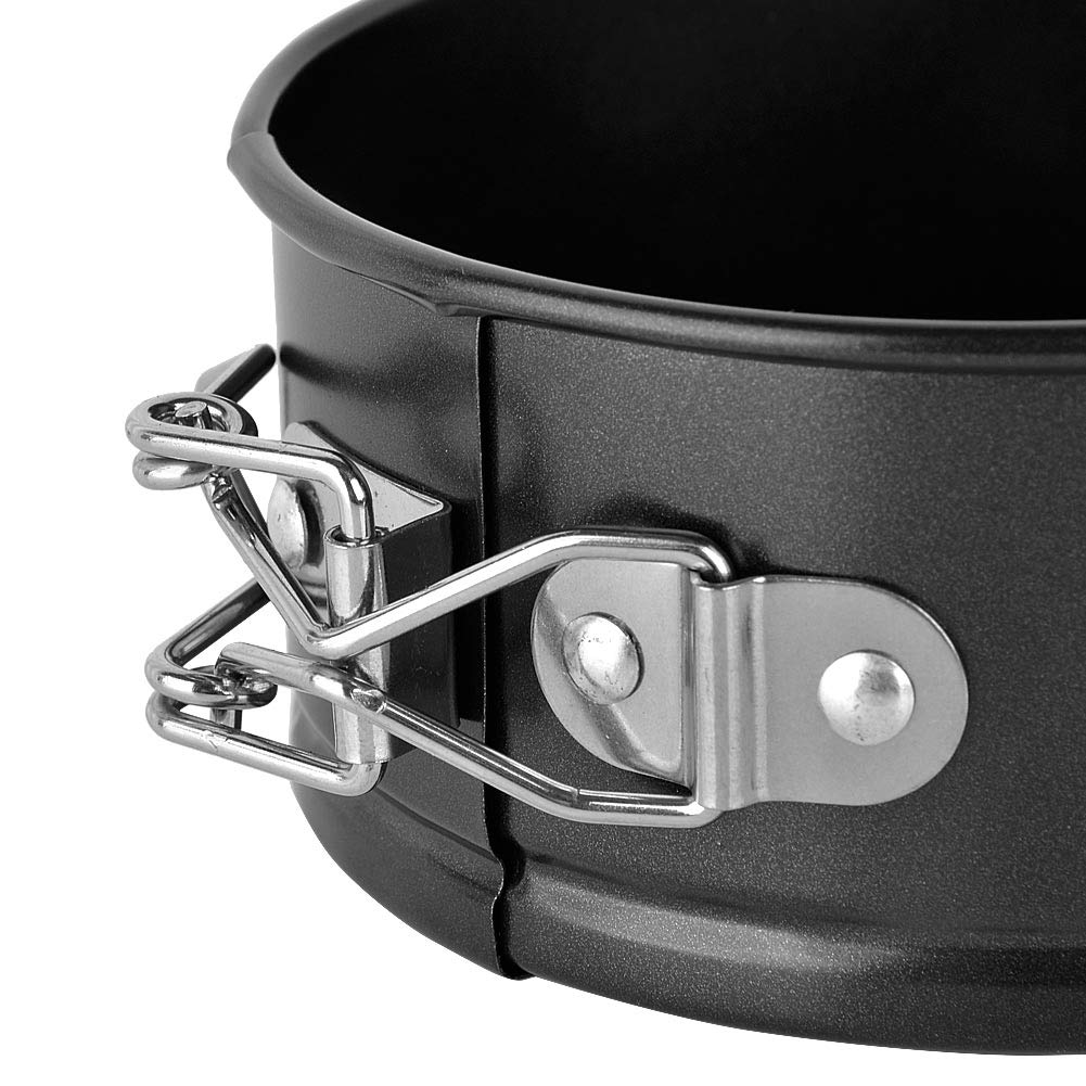 Alotpower Springform Pan Set of 4, 4 Inch Non-Stick Leakproof Round Cake Pans Small Cheesecake Pan with Removable Bottom Pan for Mini Cheesecakes, Pizzas and Quiches