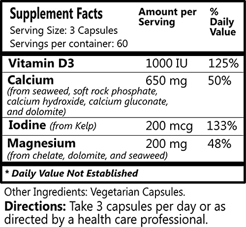 Daily Manufacturing Ocean Elements™ (Calcium & Magnesium, Iodine, & Vitamin D3)