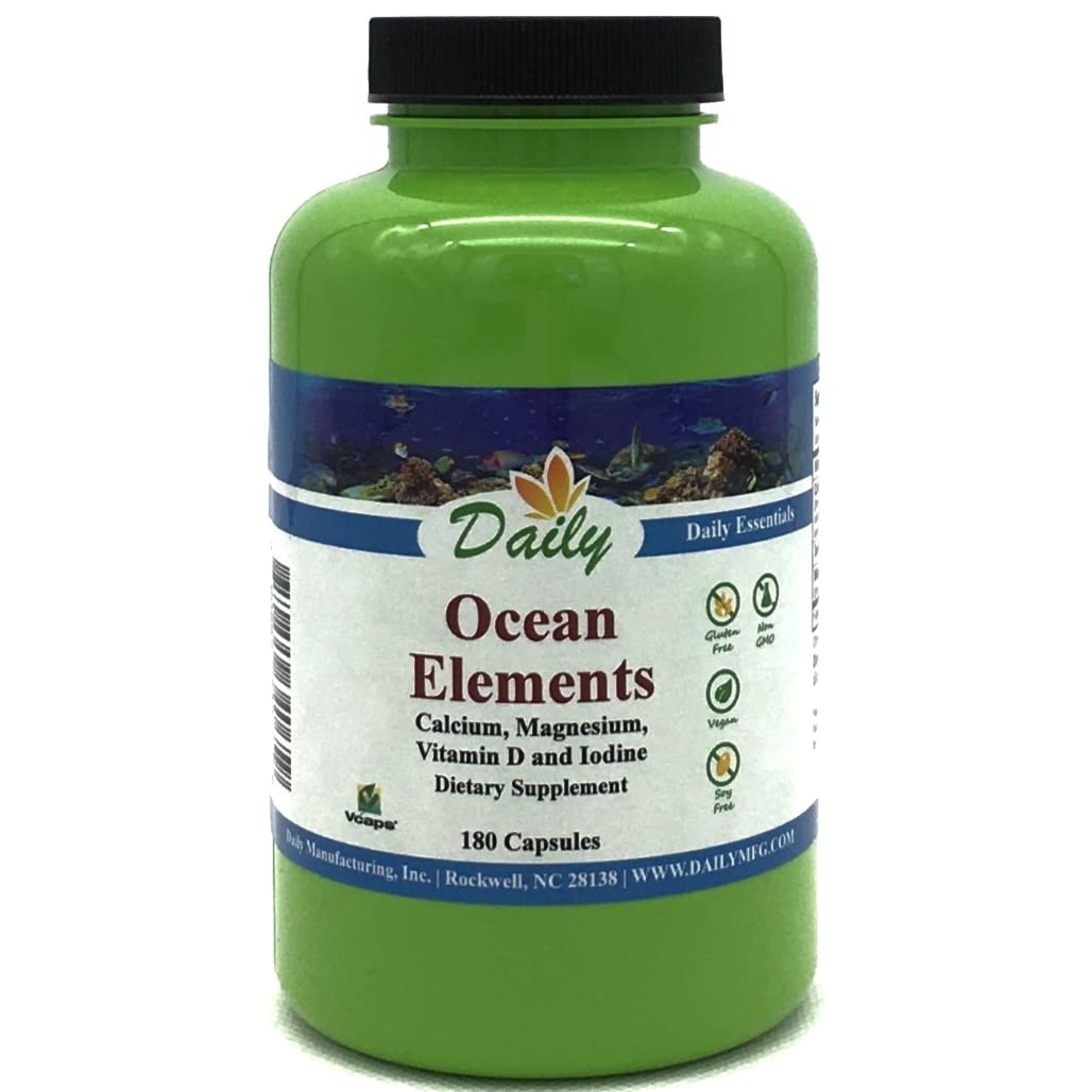 Daily Manufacturing Ocean Elementsβ’ (Calcium & Magnesium, Iodine, & Vitamin D3)