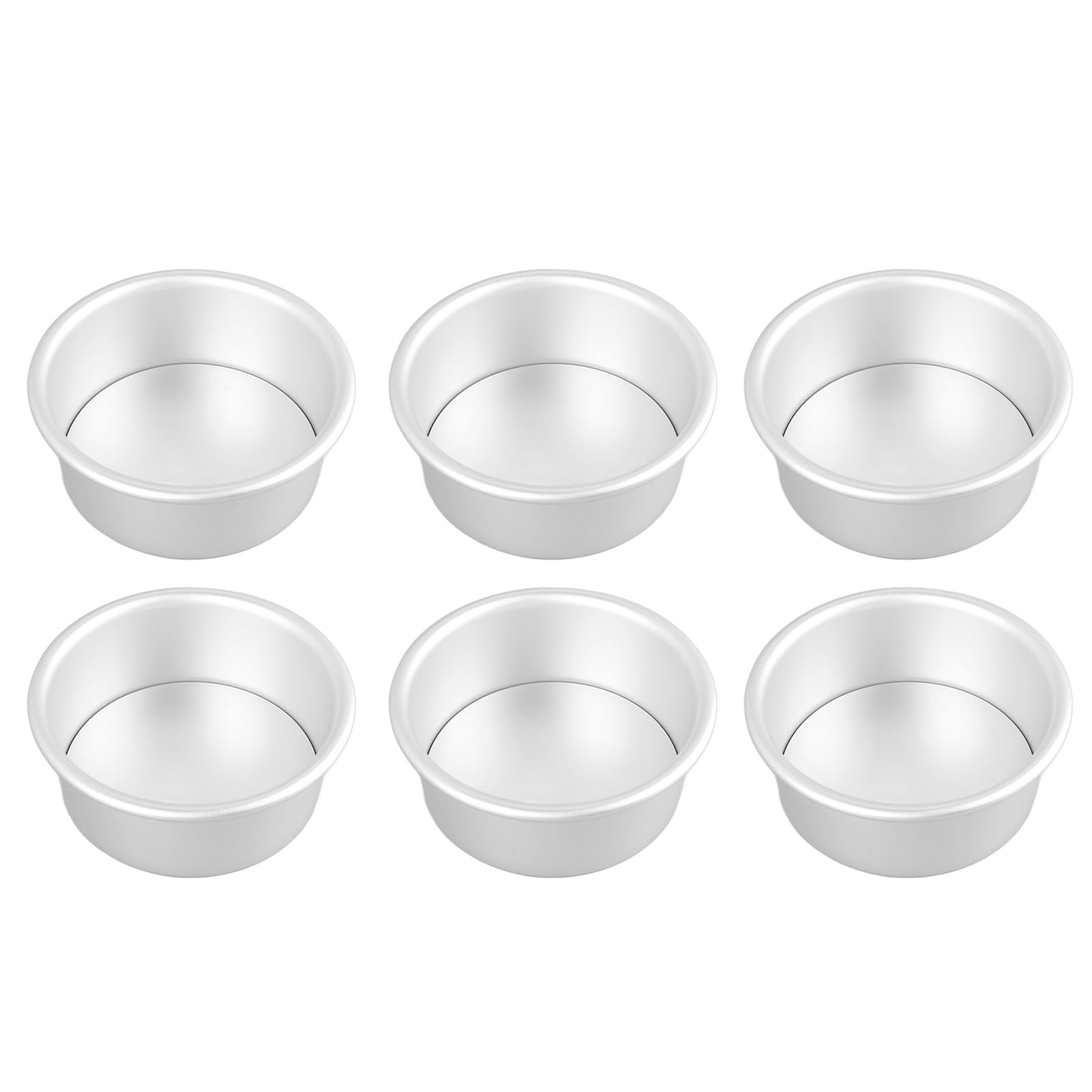 HaseM Round Cake Pan, Widely Used Nonstick Cake Pan 4 Inch Aluminum Alloy for Birthday